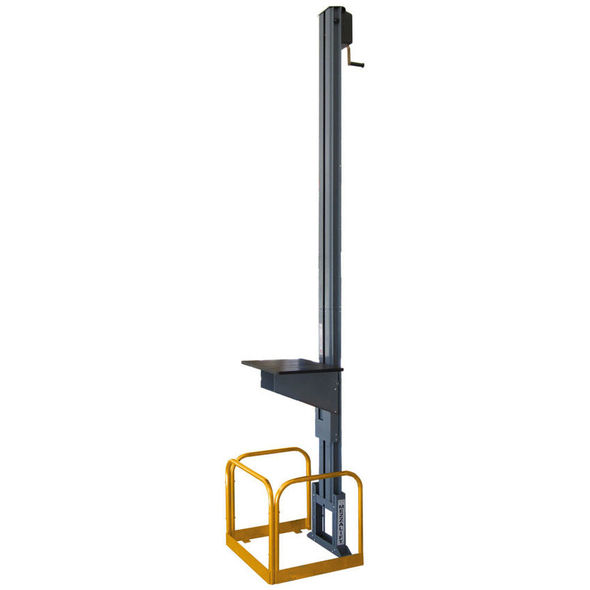 Mezzalift Manually Operated Goods Lift - 60kg Rated - Max Lift Height ...